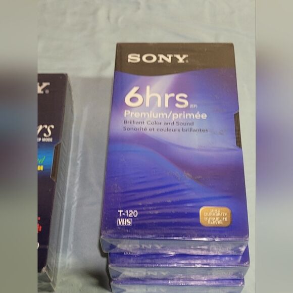 Sony | Cameras, Photo & Video | Sony Vhs Tape 6 Hrs Premium Grade T2 Blank New Factory Sealed ...